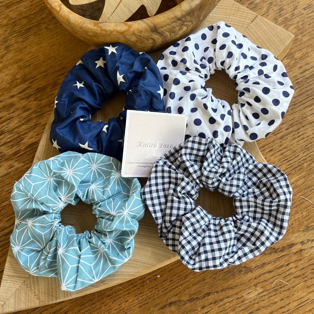Chouchou Blue Constellation Series // Handmade / Scrunchies / - Etsy