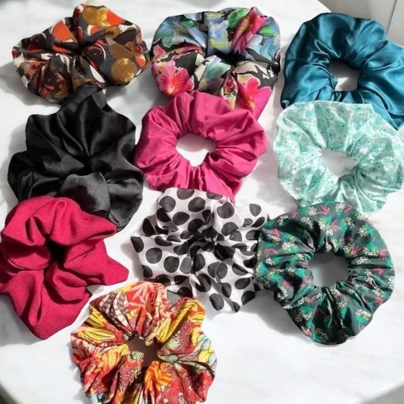 Recycled Scrunchie - Etsy