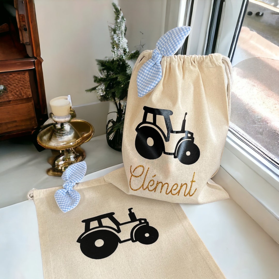 End of Series / Customizable Natural Color Tractor Drawstring Pouch Bag ...
