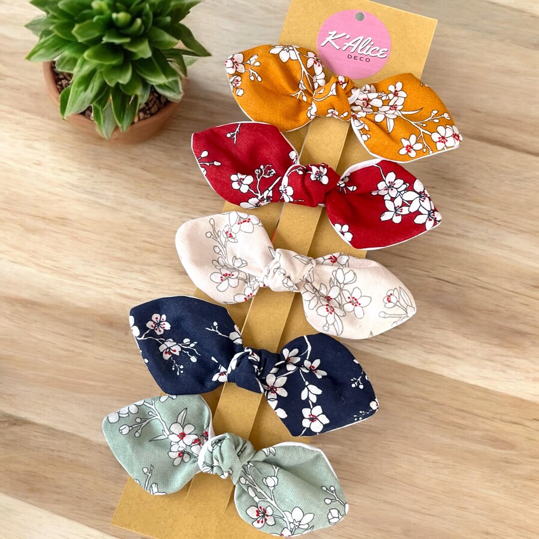 Assortment of 5 Hair Clips in Size 10cm on 4.5cm Crocodile Clip - Etsy