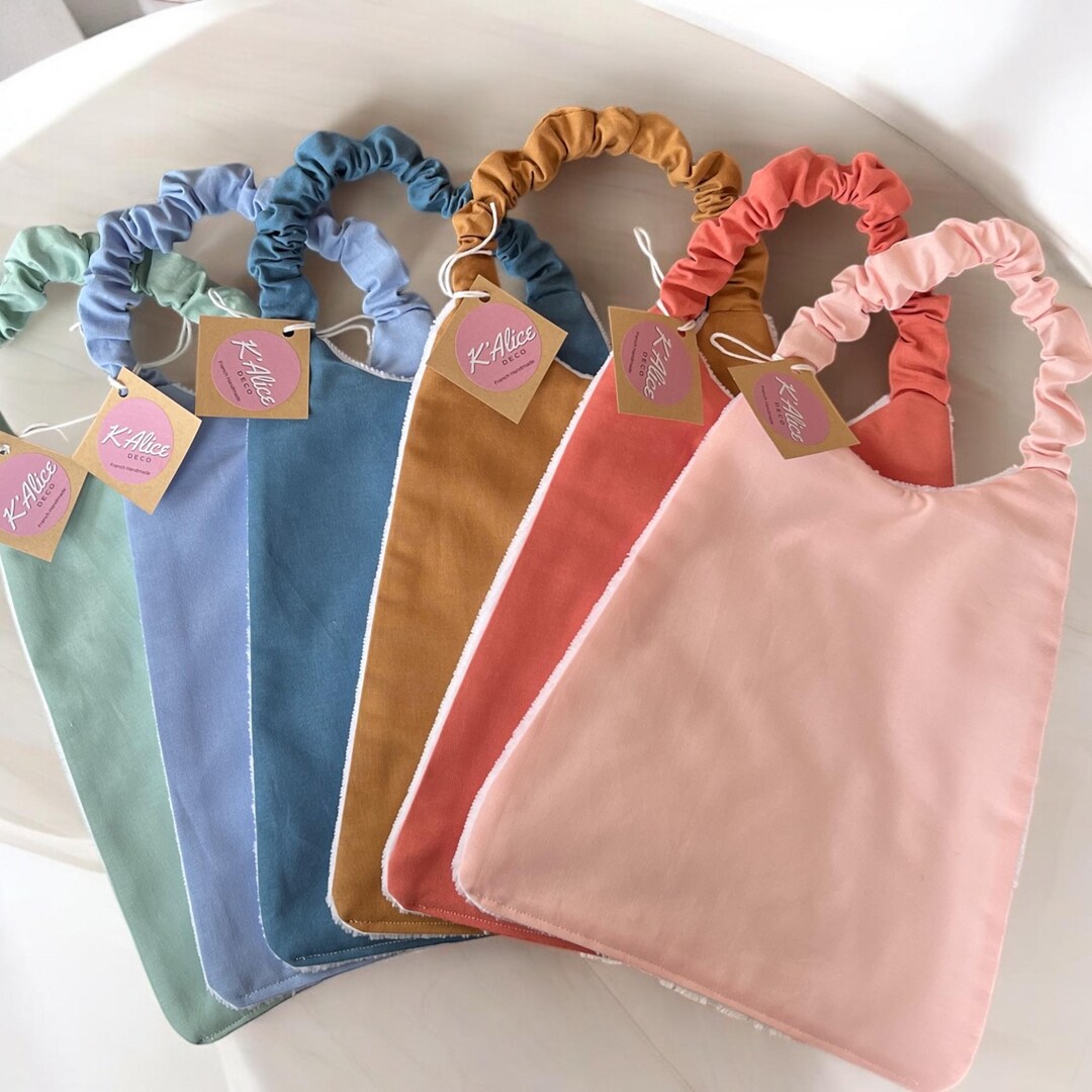 Personalized Baby Bib Oeko-tex Cotton and Bamboo Sponge Handmade Birth ...