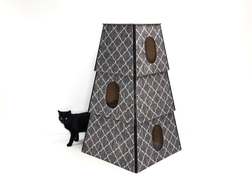 Pet Furniture Cat House Cat Tree House Cat Play | Etsy