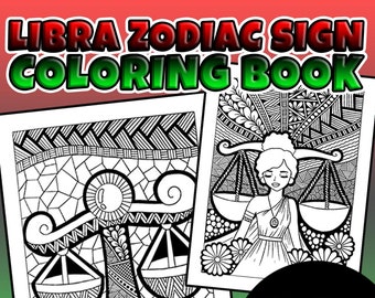 Libra Coloring Book | Etsy