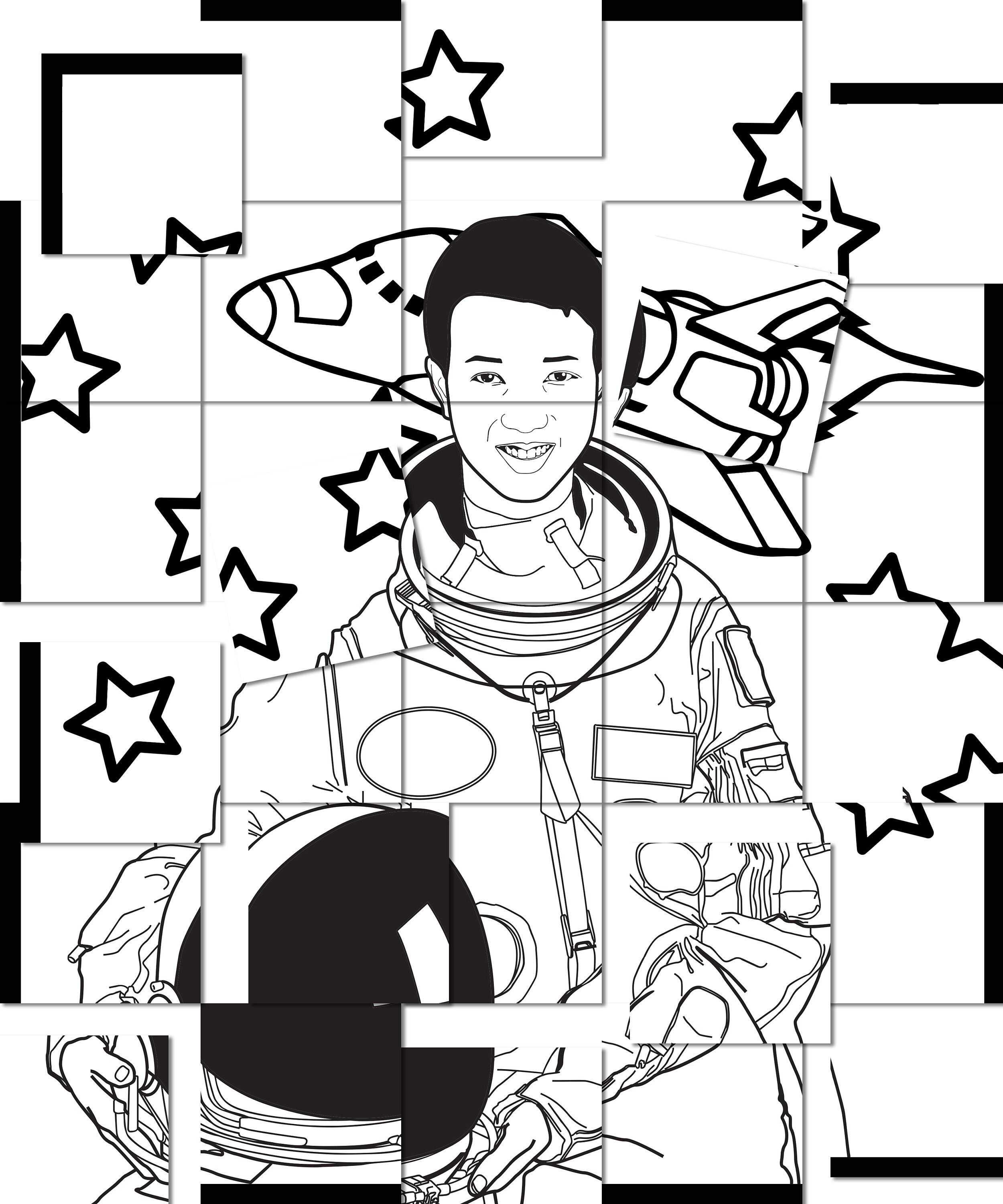 Mae Jemison, Collaborative Group Mural, Project Resource, Black History ...