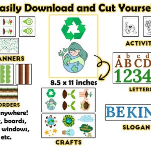 Earth Day Bulletin Board Kit, April Holiday Celebration Bulletin Board ...