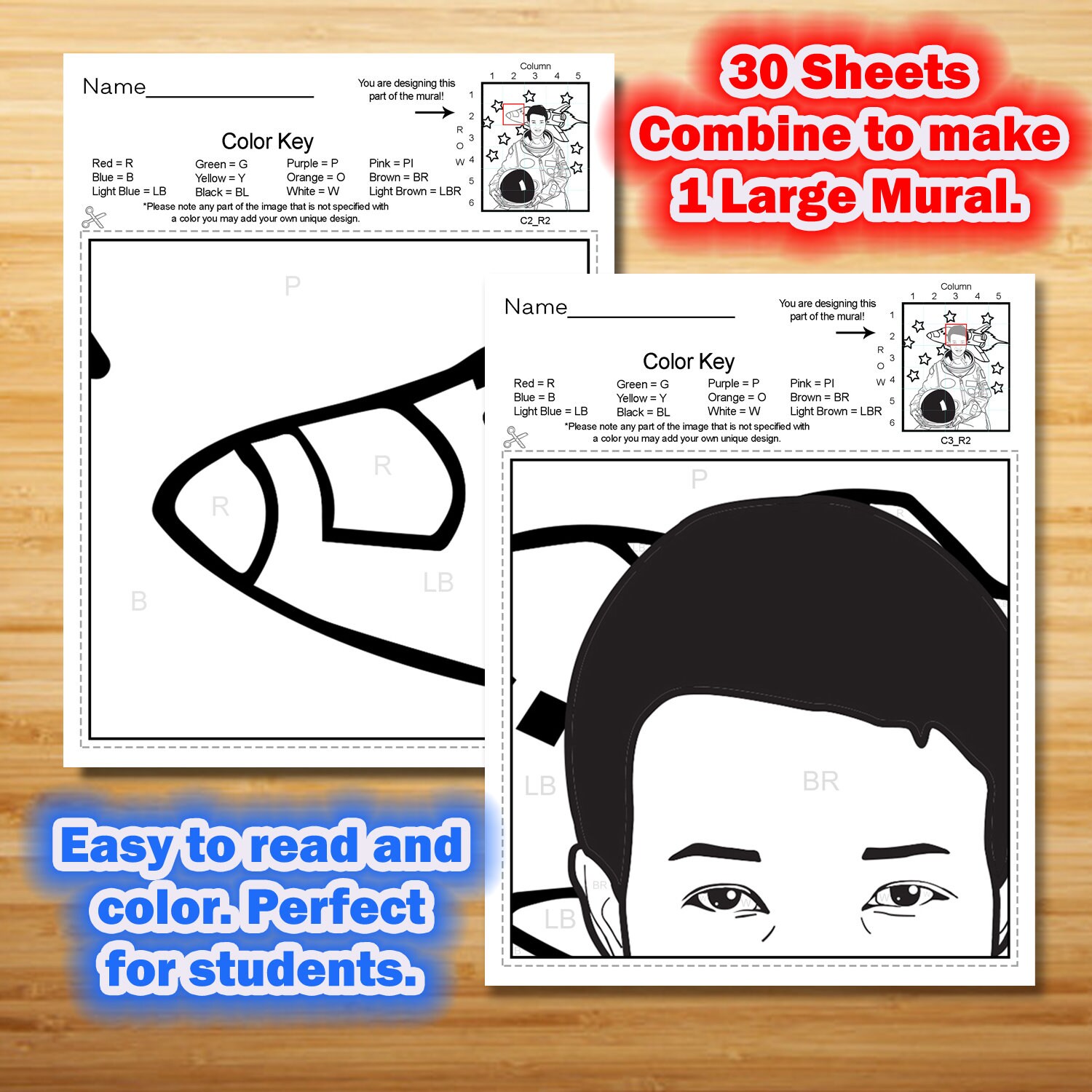 Mae Jemison, Collaborative Group Mural, Project Resource, Black History ...