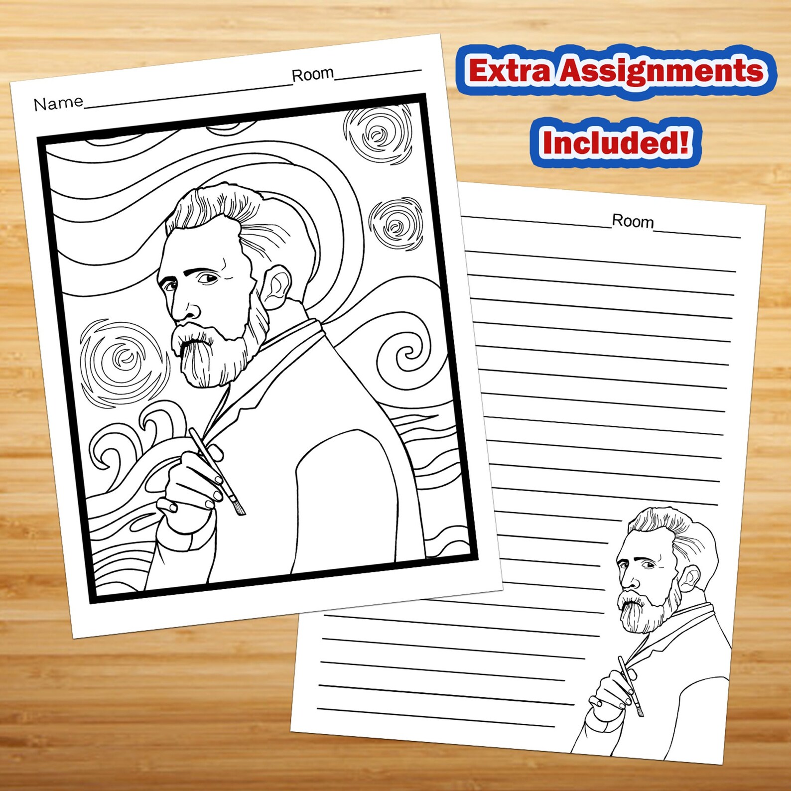 Van Gogh, Collaborative Group Mural, Project Resource, Dutch American ...