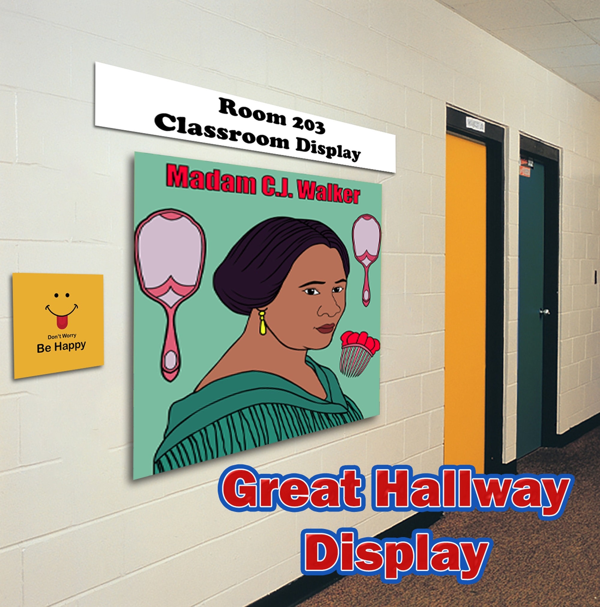 Madam C.J. Walker, Collaborative Mural, Project Resource, Black History ...