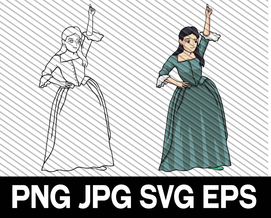 Hamilton, Clip Art, SVG, DXF, Cut File, Hamilton PNG, Eliza Hamilton - Etsy