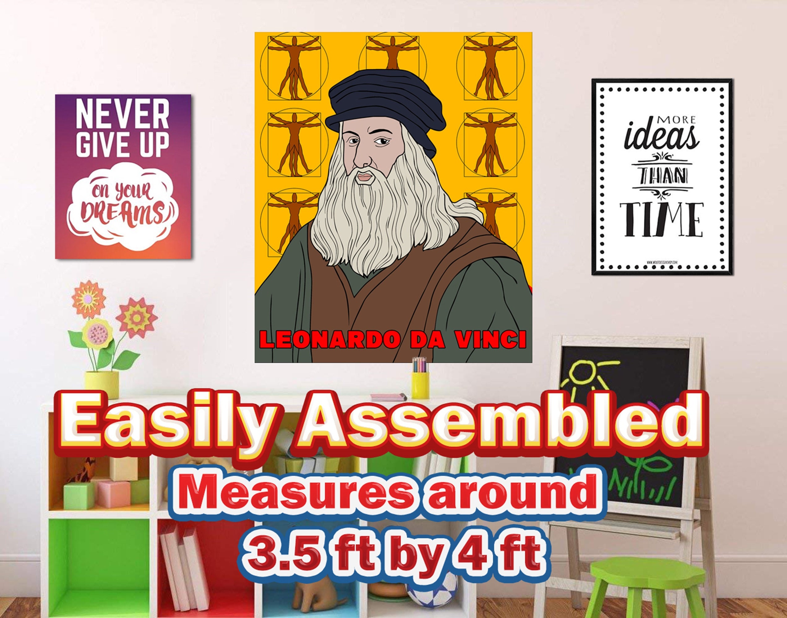 Leonardo Da Vinci, Collaborative Group Mural, Project Resource, Italian ...