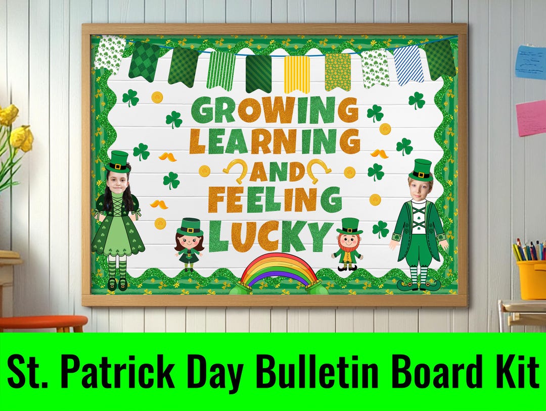 St. Patrick's Day Classroom Bulletin Board Kit (digital Download) - Etsy UK