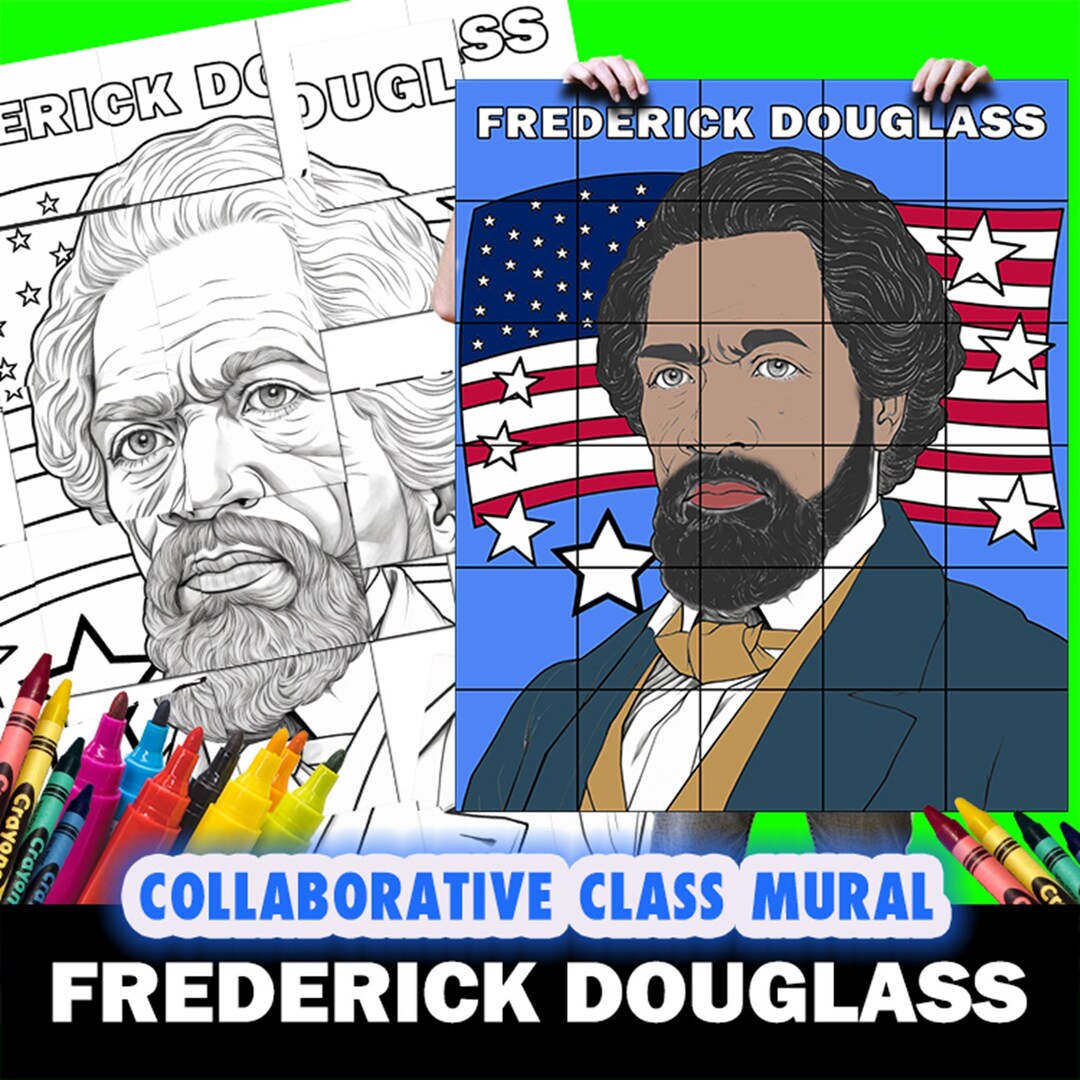 Frederick Douglass Collaborative Mural: Black History Month Project ...