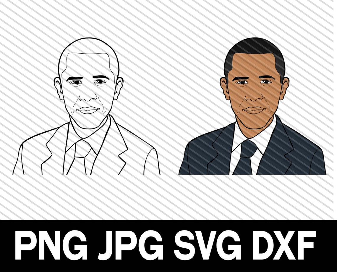 President Barack Obama, SVG, DXF, Cut File, Democrat Decor - Etsy