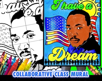 Dr. Martin Luther King Jr. Coloring Page and Worksheets - Etsy