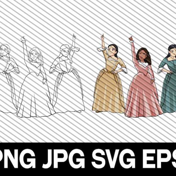 Hamilton Musical Clip Art - Etsy