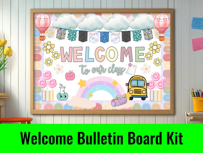 Welcome to Our Class Bulletin Board Kit: Classroom Decor (digital ...
