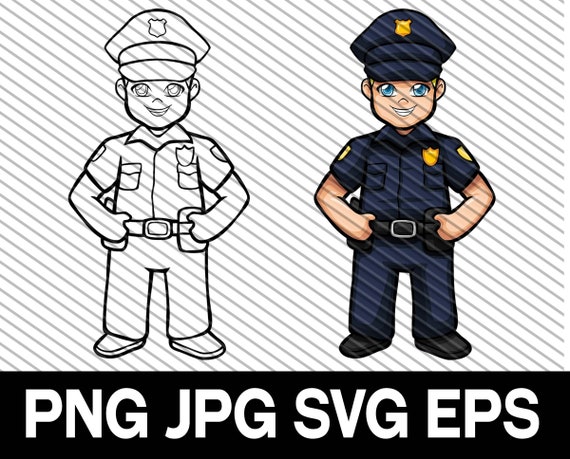 Police PNG Clip Art SVG DXF Cut File Policeman Police - Etsy Australia