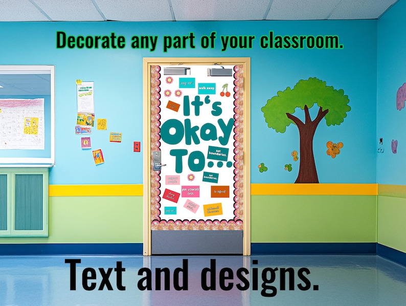 Inspirational Classroom Bulletin Board Kit: It's Okay To... (digital ...