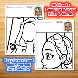 Ruby Bridges, Collaborative Group Mural, Project Resource, Black ...