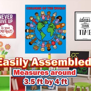 Children of the World, Collaborative Mural, Coloring Group Project ...