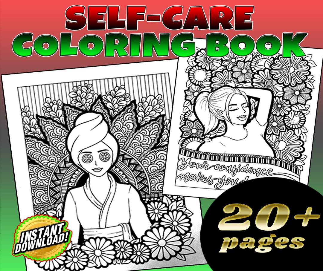 Self Care Coloring Book, Digital Download, Printable - Etsy