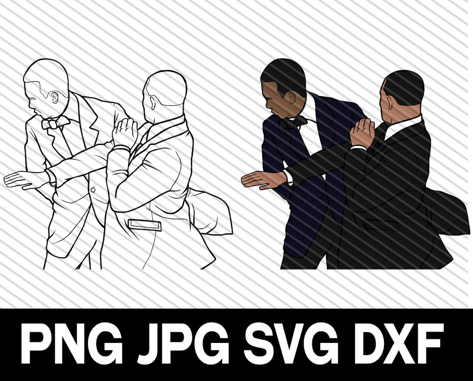 Will Smith Slaps Chris Rock, PNG, SVG, DXF, Cut File, Digital Download ...