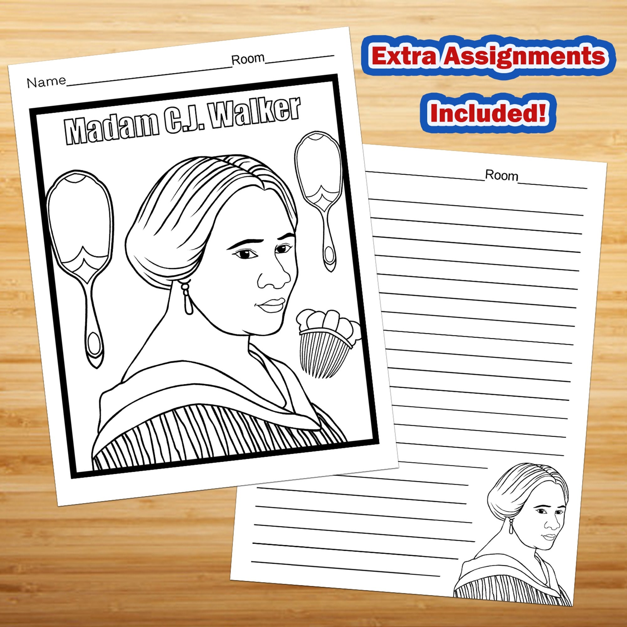 Madam C.J. Walker, Collaborative Mural, Project Resource, Black History ...