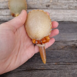 Shamanic Rattle. Unique Leather Maracas. Shamanic Tool. Spiritual ...