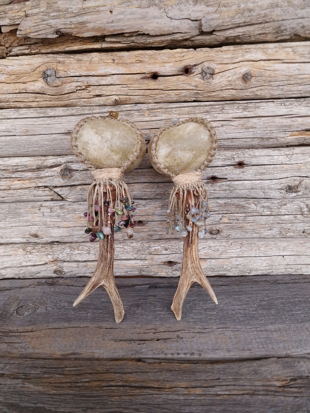 Sound Healing Instrument. Shamanic Rattle. Leather Maracas. - Etsy