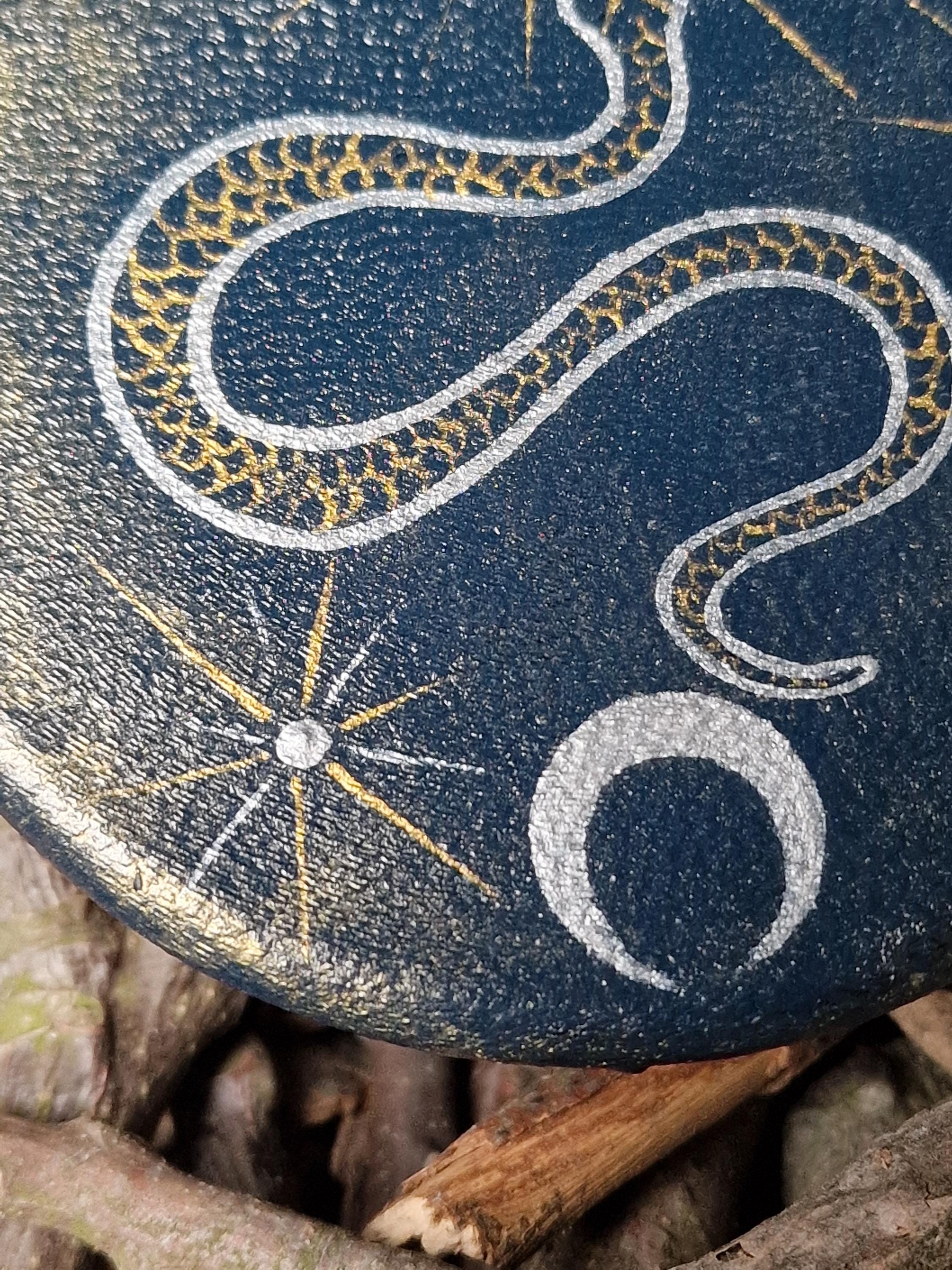 Shamanic Rattle. Kundalini Snake Energy Activation Ceremony Leather ...