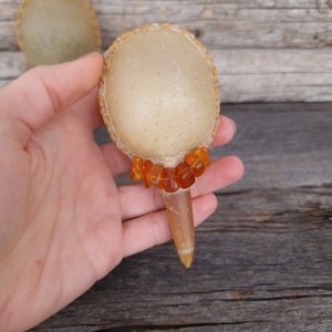 Shamanic Rattle. Unique Leather Maracas. Shamanic Tool. Spiritual ...