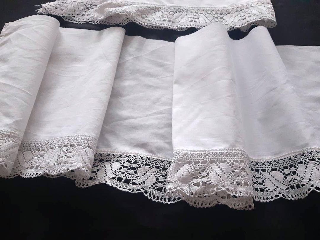 Cross Curtains / Net Curtains With Bobbin Lace - Etsy