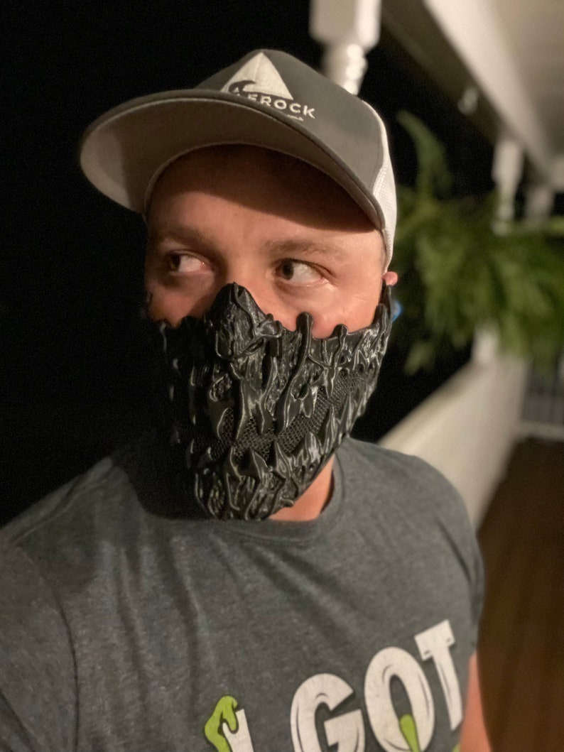 Symbiote Cosplay Mask by Wekster Face Mask Made in US | Etsy