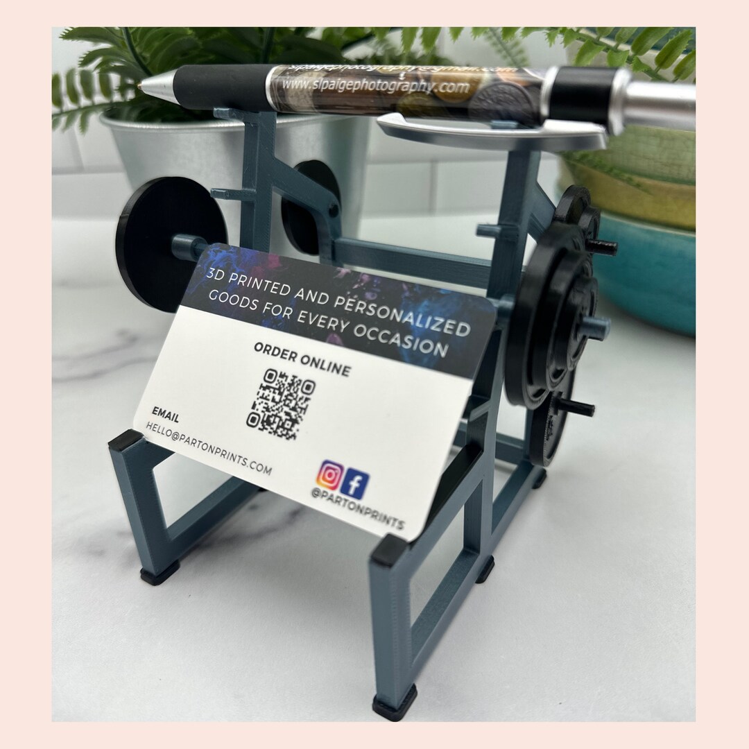 Squat Rack Pen Holder Weight Lifting Gift for Him, Fitness Journey Pen ...