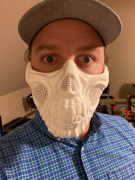 Halloween Skull Style Cosplay Mask by Wekster | Etsy