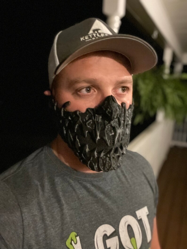 Symbiote Cosplay Mask by Wekster Face Mask Made in US | Etsy