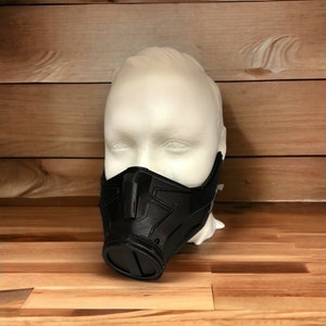Smoke Ninja Half Mask, Mortal Face Mask, Kombat Mask Made in US, Fast ...