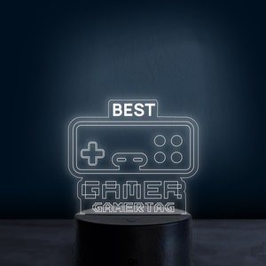 Best Game 3D Night Light Video Game Lover Personalized - Etsy