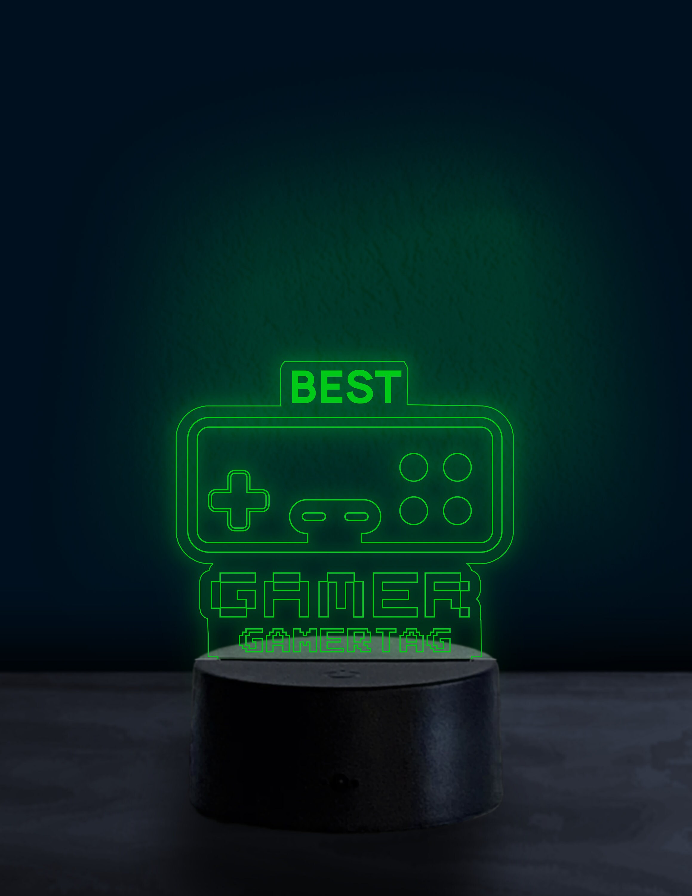 Best Game 3D Night Light Video Game Lover Personalized - Etsy
