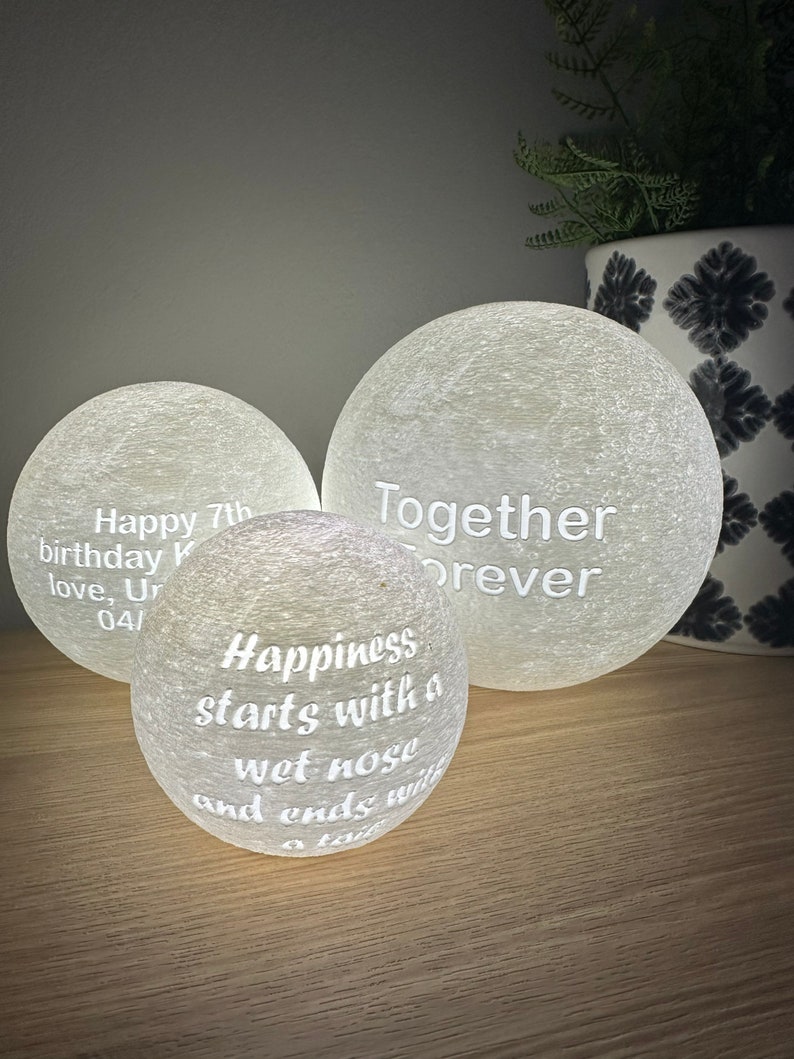 Personalized Moon Lamp Moon Light USA Made/shipped Fast - Etsy