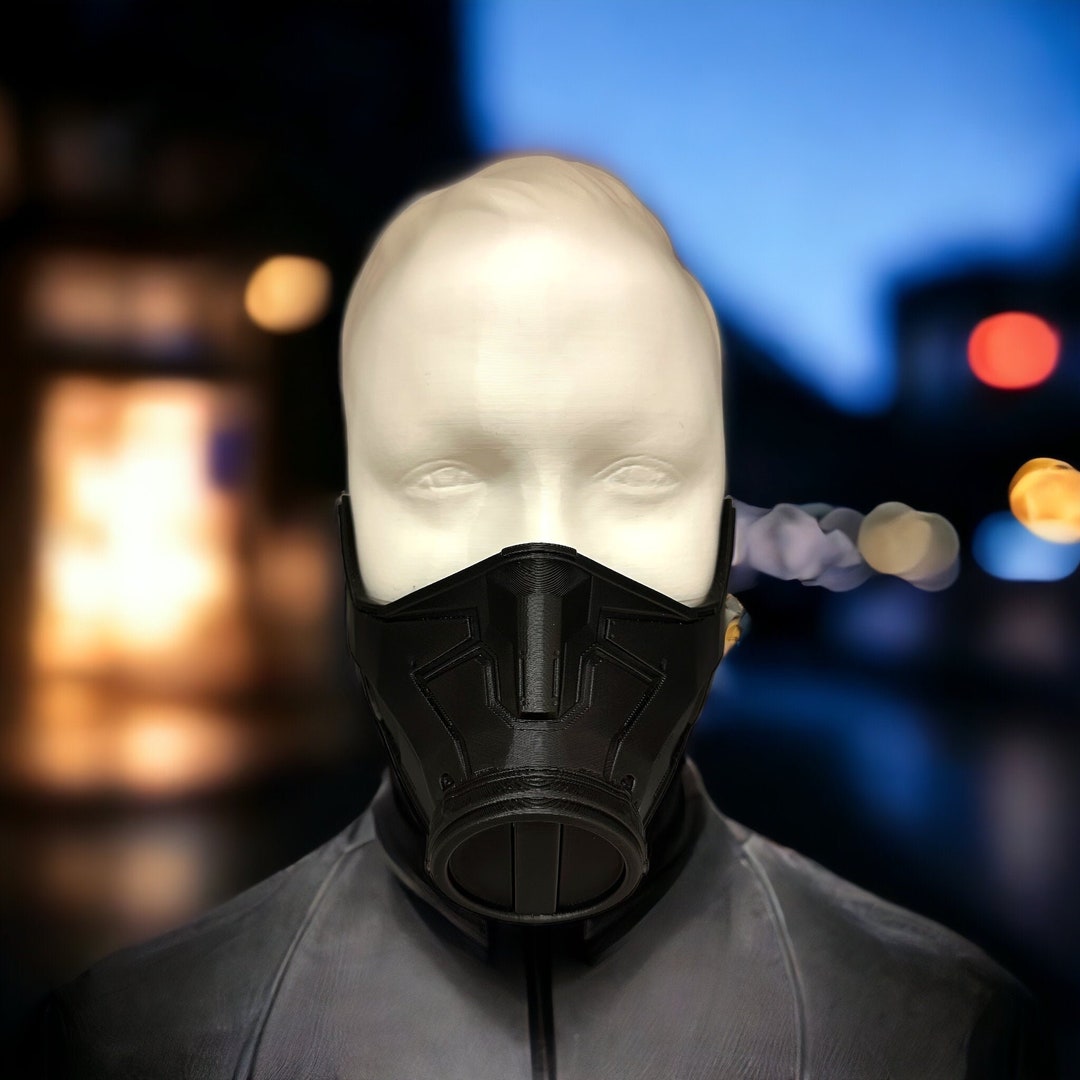 Smoke Ninja Half Mask, Mortal Face Mask, Kombat Mask Made in US, Fast ...