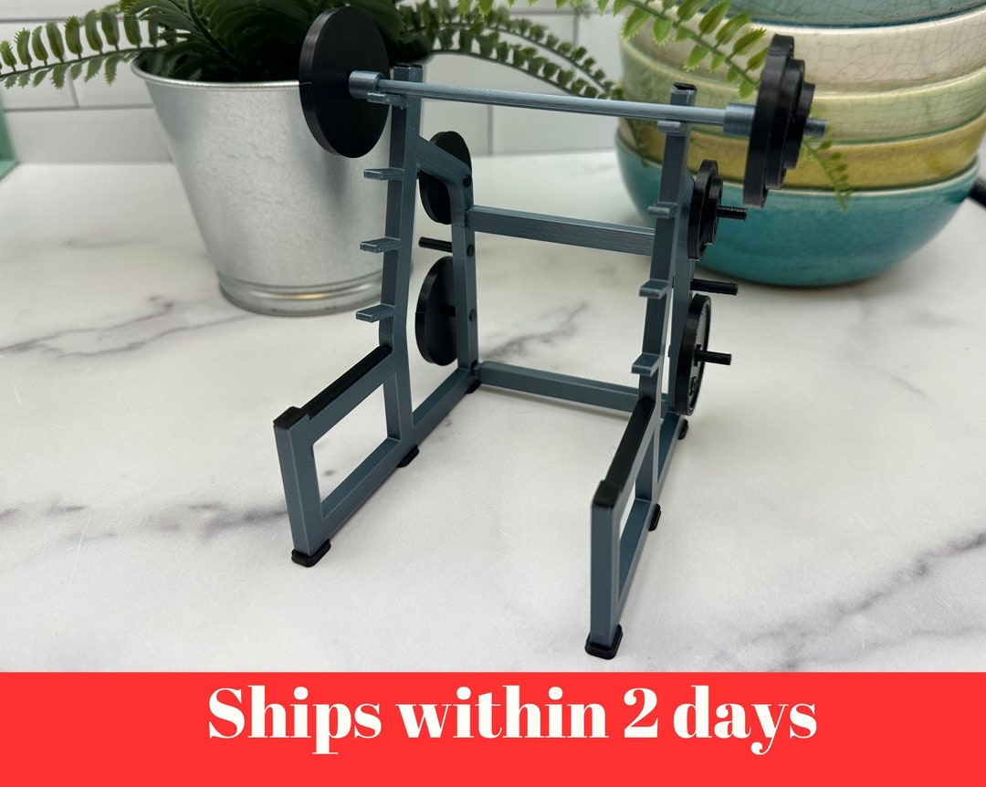 Squat Rack Pen Holder Weight Lifting Gift for Him, Fitness Journey Pen ...