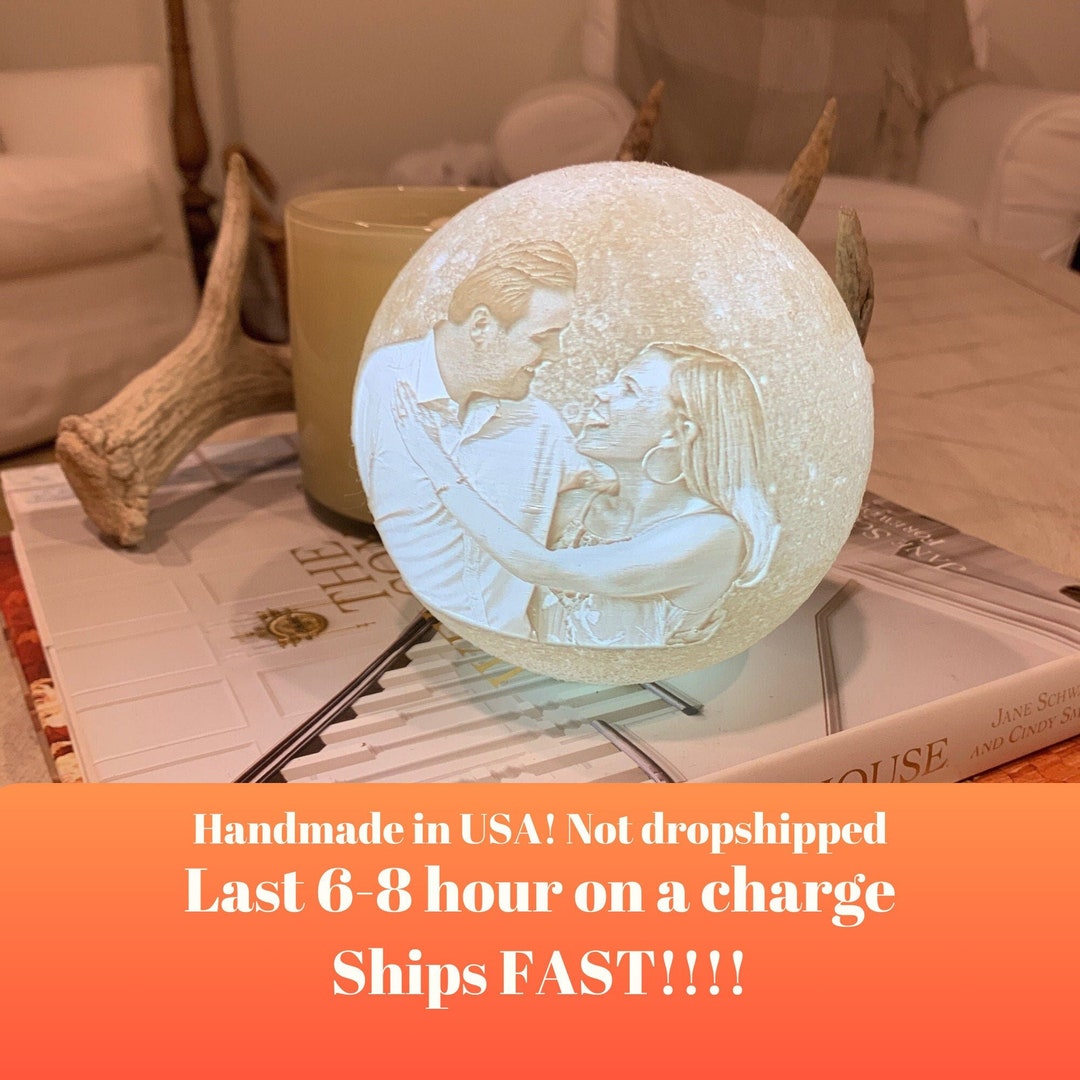 Personalized Moon Lamp Moon Light USA Made/shipped Fast Shipping ...