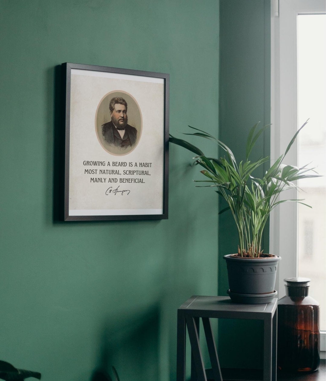 Humorous Charles Spurgeon Beard Quote | Wall Printable and Perfect Gift ...