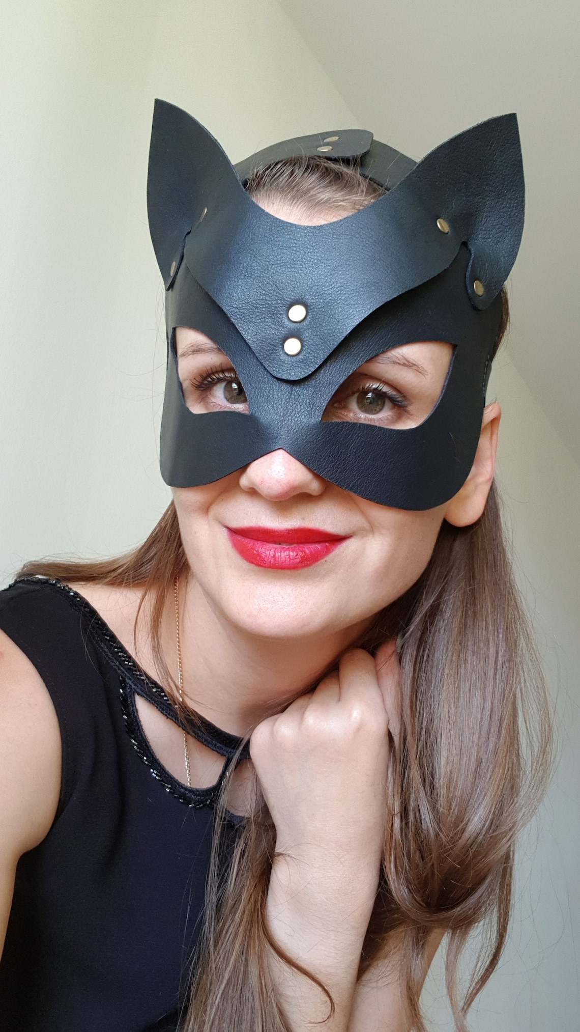 Leather Cat Mask PDF Pattern With Instructions DIY Halloween - Etsy ...