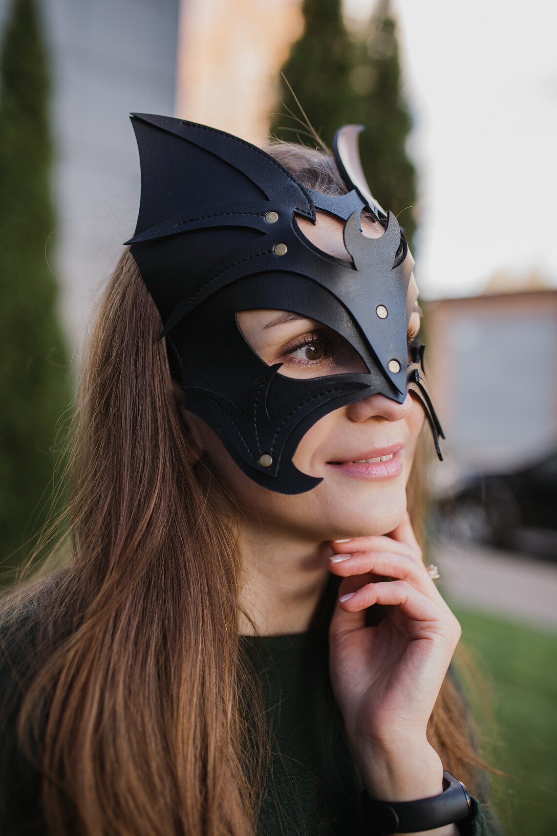 Leather Bat Mask PDF Pattern, DIY Halloween Costume (digital Download ...