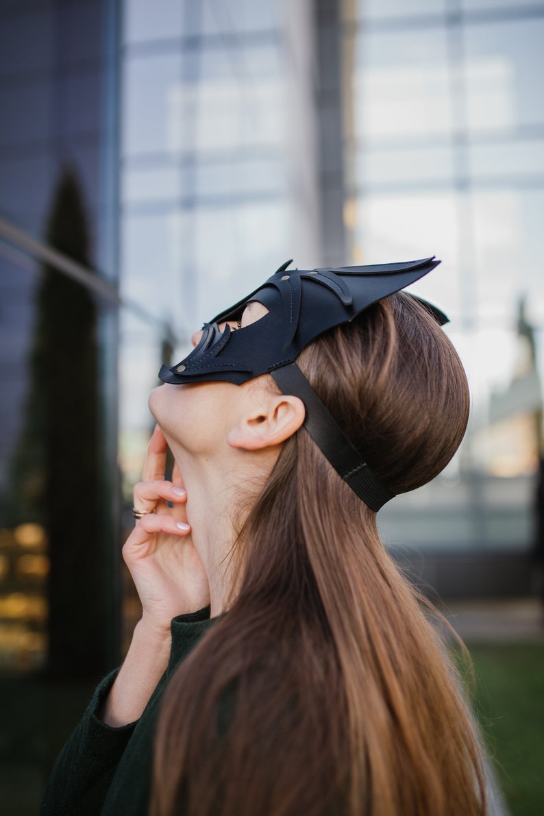 Leather Bat Mask PDF Pattern With Instructions DIY Halloween - Etsy