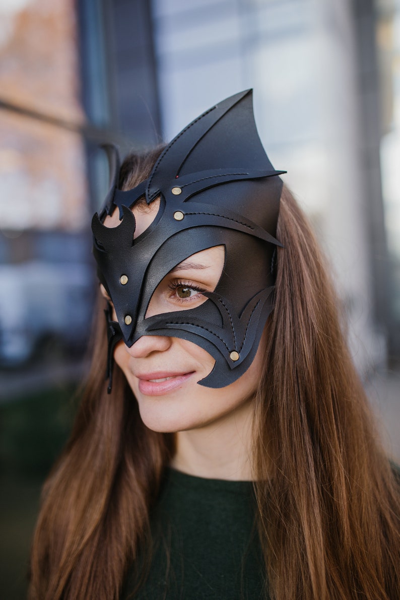 Leather Bat Mask PDF Pattern With Instructions DIY Halloween - Etsy
