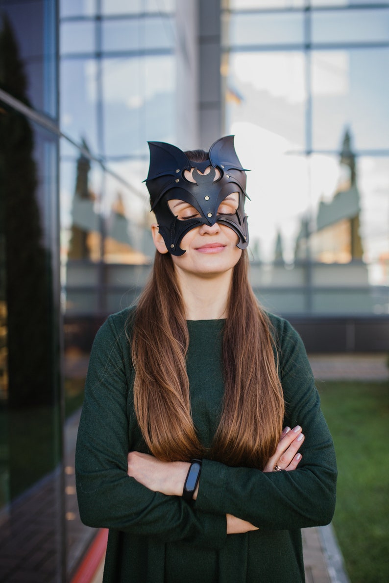 Leather Bat Mask PDF Pattern With Instructions DIY Halloween - Etsy