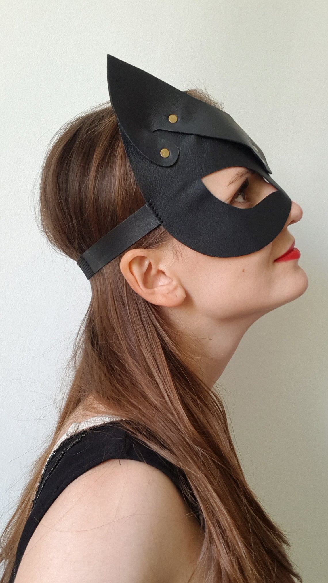 Leather Cat Mask PDF Pattern With Instructions DIY Halloween - Etsy ...